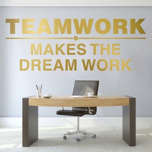 Office Walls, Teamwork, Quotes, Office, Wall Art, Wall Decal, Wall ...