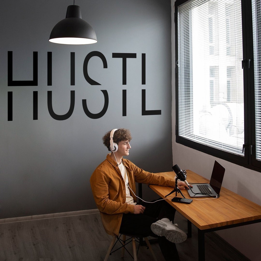 HUSTL, Hustle, Office Wall Decal, Office Wall Decor, Office Walls ...