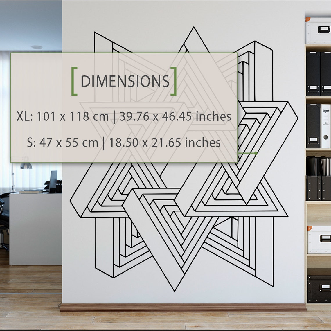 Geometric Wall Art Geometric Art Wall Decor Triangle Wall - Etsy