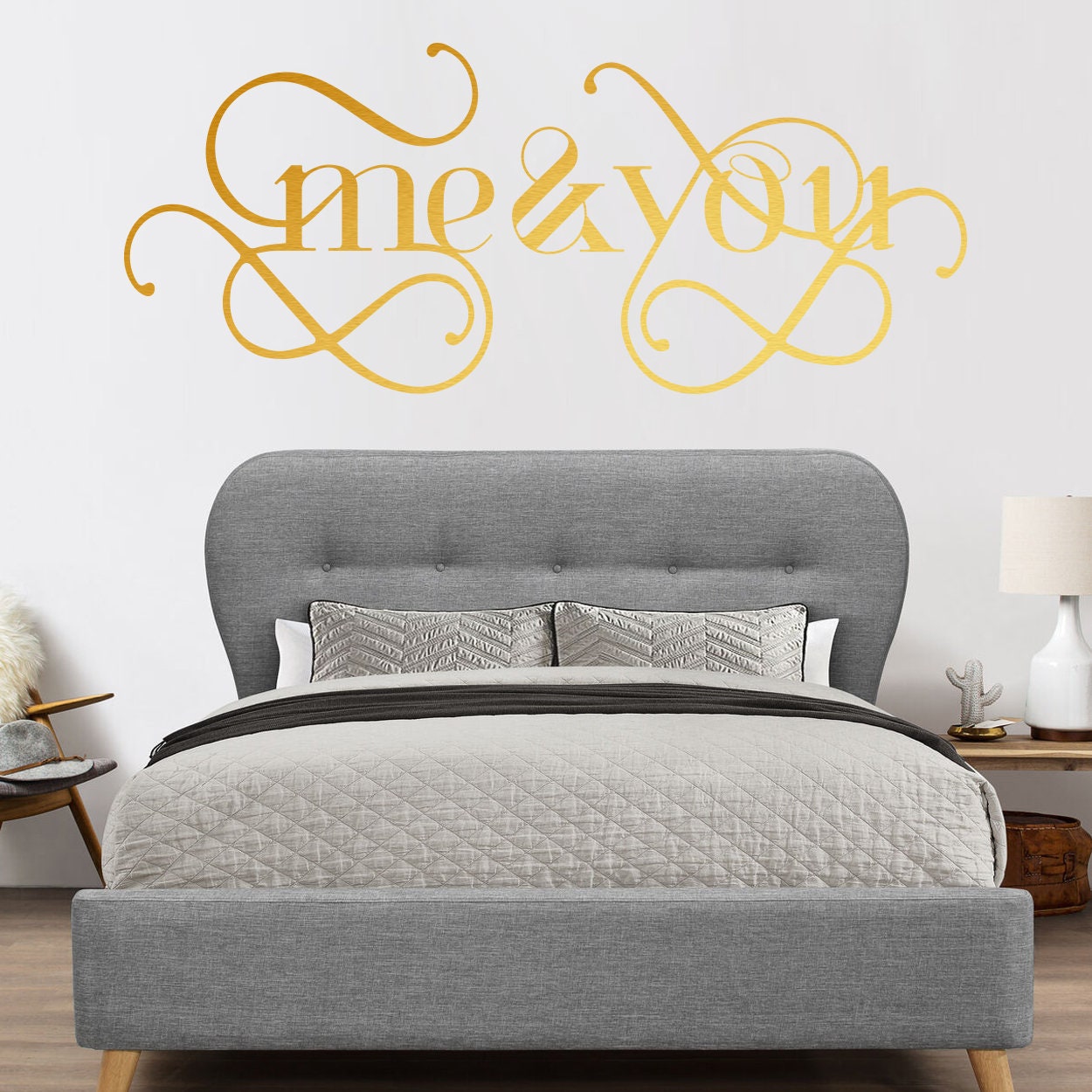 Me And You Love Couple Bedroom Decor Headboard Home | Etsy