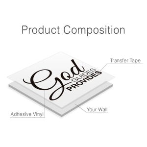 God Guides God Provides Wall Decal - Faith Quote Vinyl Sticker ...