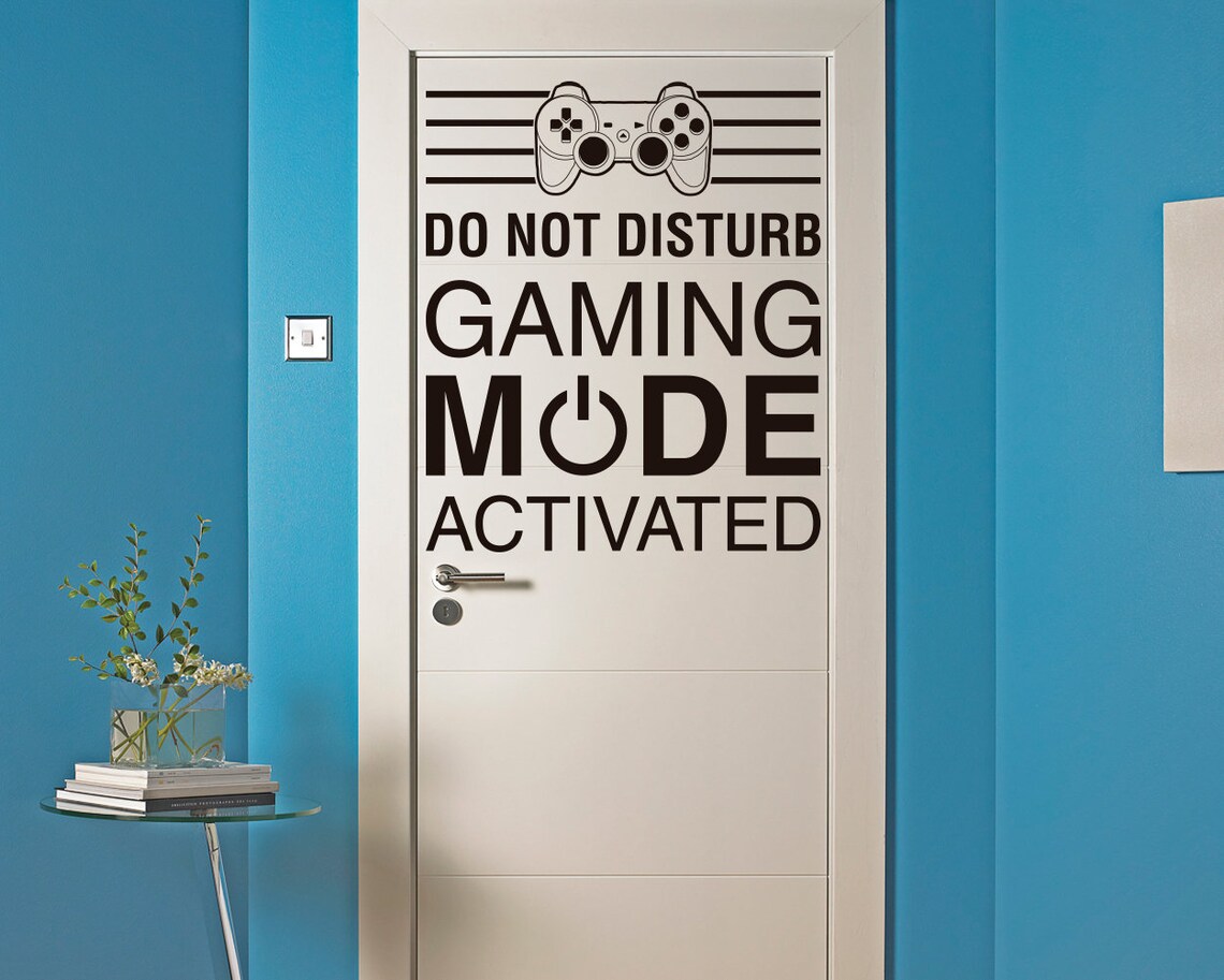 Gamer Wall Decor Gaming Mode Wall Decal Gamer Decor Gaming | Etsy