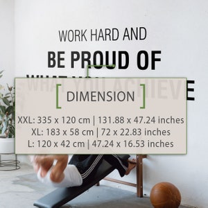 Work Hard and Be Proud of What You Achieve - Gym Quote for Inspiring ...