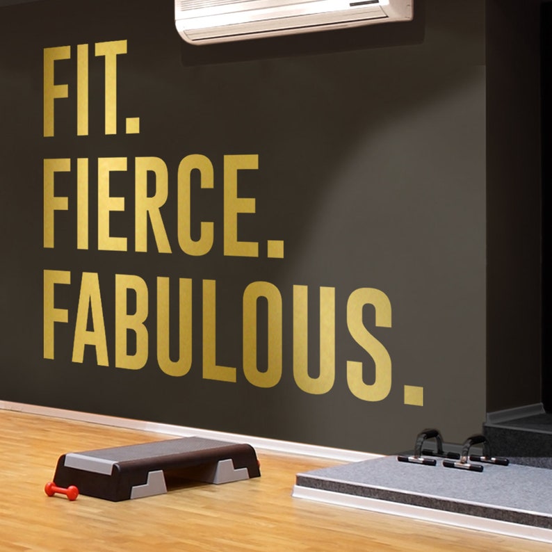 Fitness Gym Decals Exercise Stickers Home Gym Gym Wall | Etsy UK