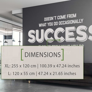 Success Wall Decal Office Wall Art Office Decor Office Wall - Etsy