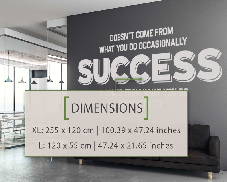 Buy Success Wall Decal Office Wall Art Office Decor Office Wall Online ...