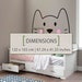 Headboard Cat, Cat Wall Decal, Headboard Decal, Nursery Wall Decal ...