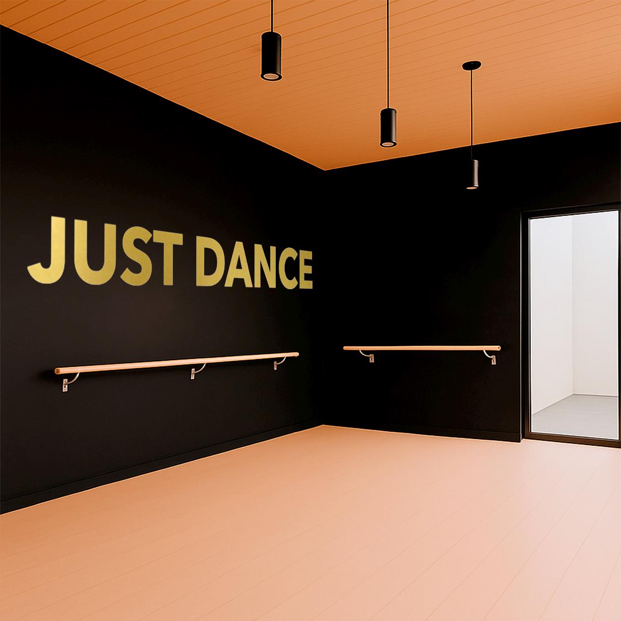 Just Dance Vinyl Wall Decal - Dance Studio Decor, Dance School Wall Art ...