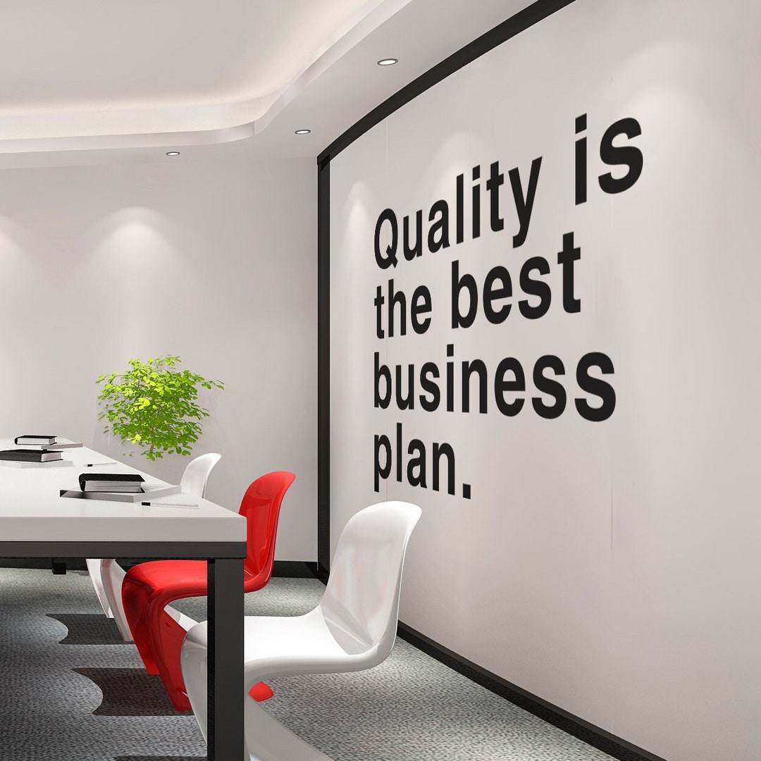 Quality Wall Decal, Business Plan, Office Wall Art, Office Decor ...