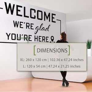 Welcome, Office Decals, Office Wall Art, Business Decor, Office Decor ...
