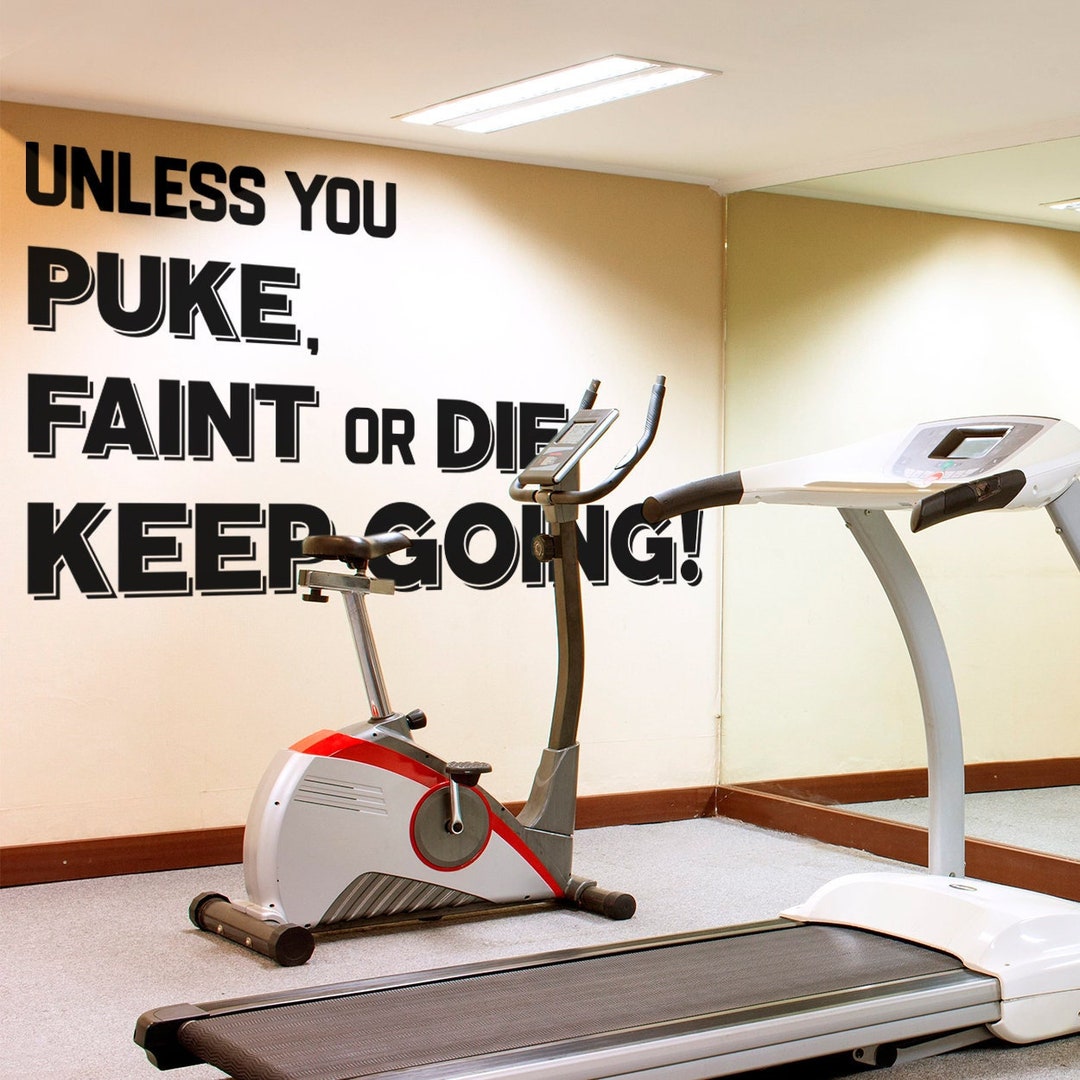 Keep Going, Gym Walls, Quotes, Wall Decal, Wall Sticker, Gym, Wall ...