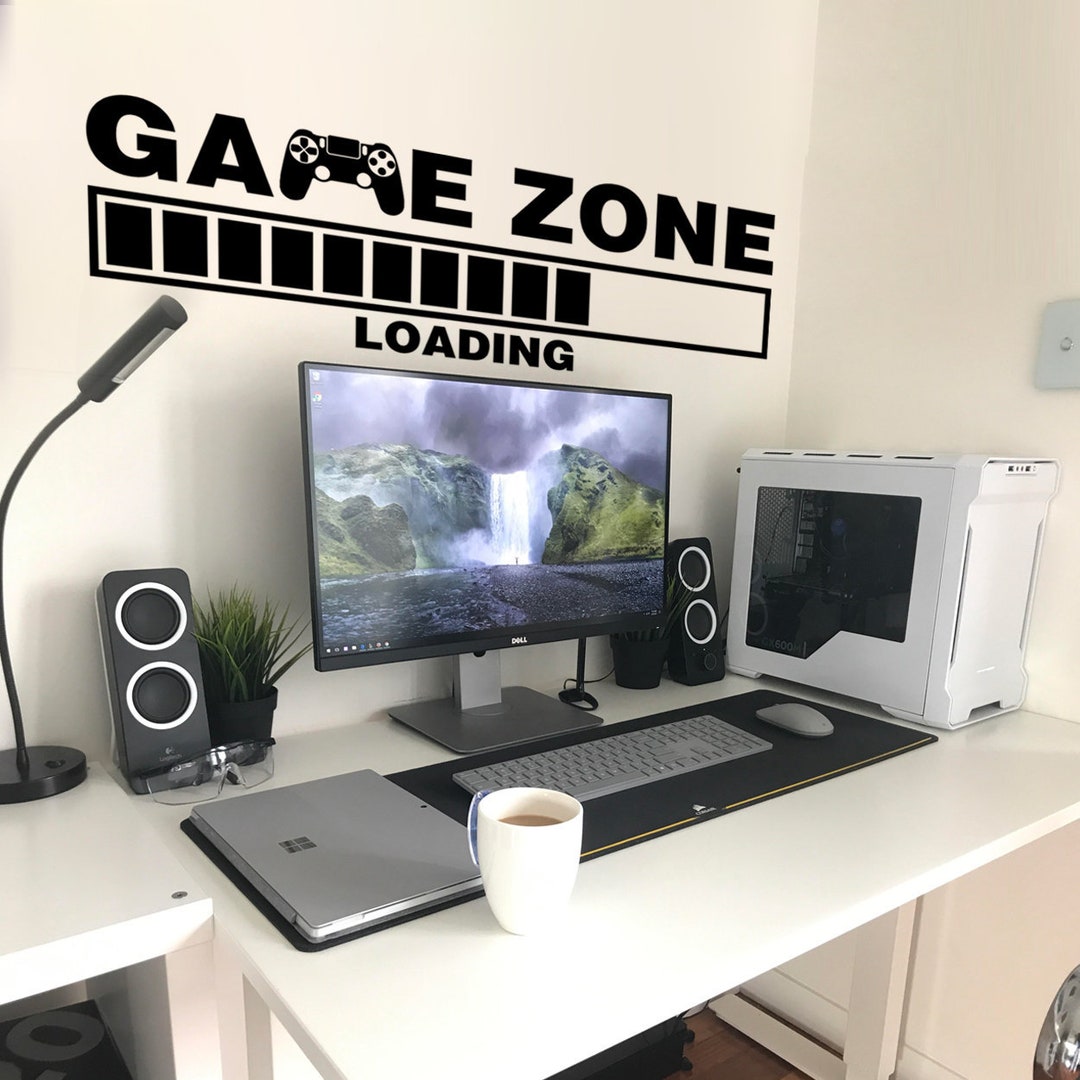 Gamer Wall Sticker, Game Zone, Loading, Gamer, Wall Stickers, Wall ...