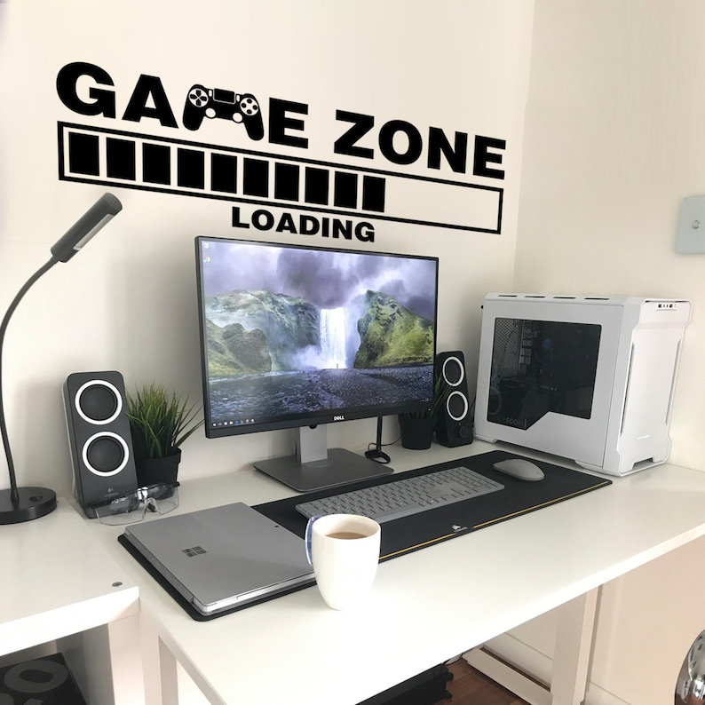 Gamer Wall Sticker Game Zone Loading Gamer Wall Stickers - Etsy