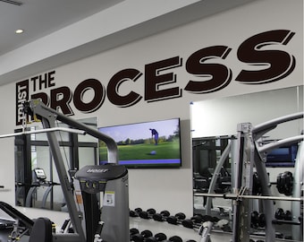 TRUST THE PROCESS Wall Decal, Office Wall Decal, Physical Therapist ...