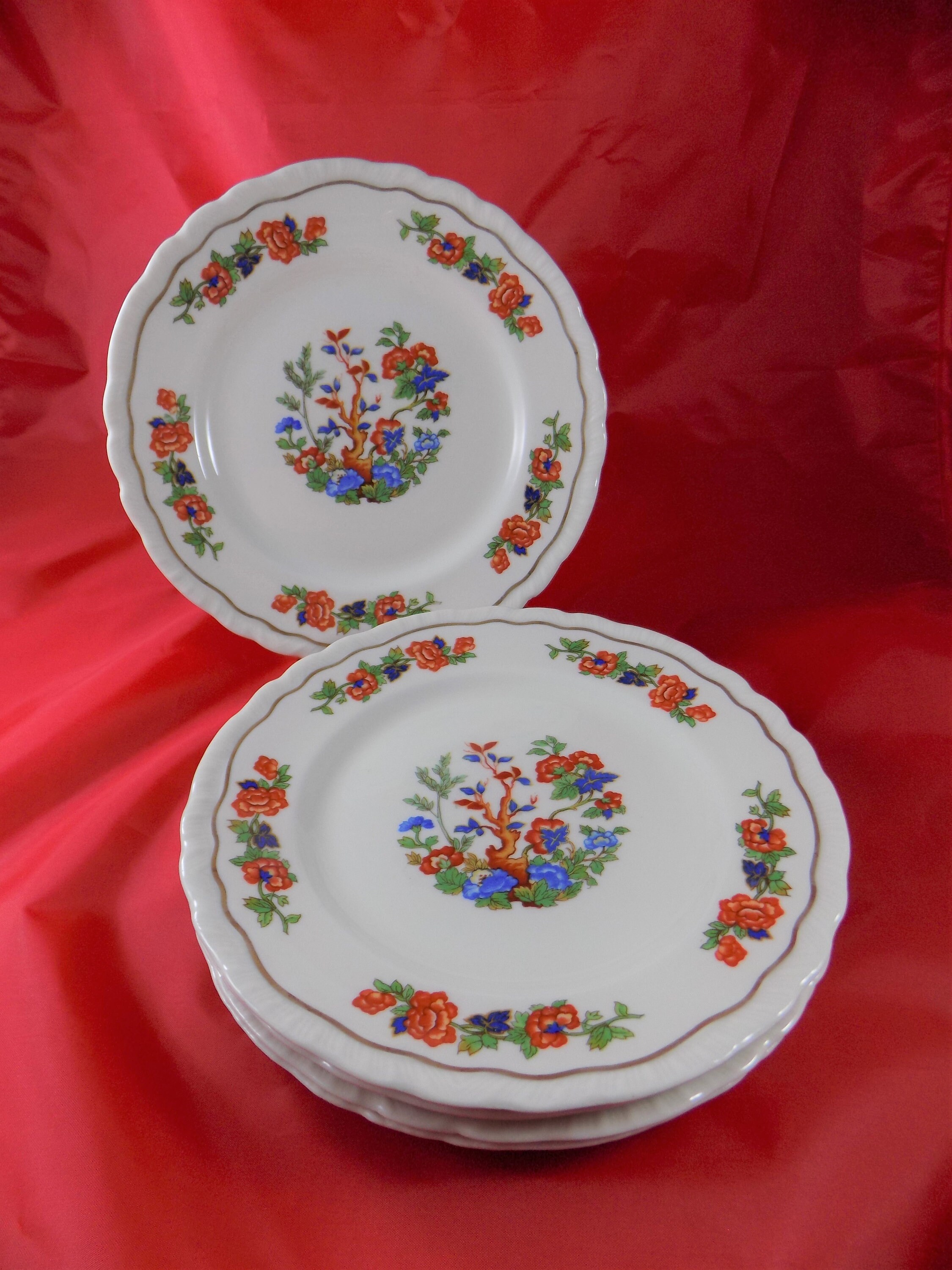 Warwick China Set of 5 Lunch or Salad Plates 8 Made in | Etsy