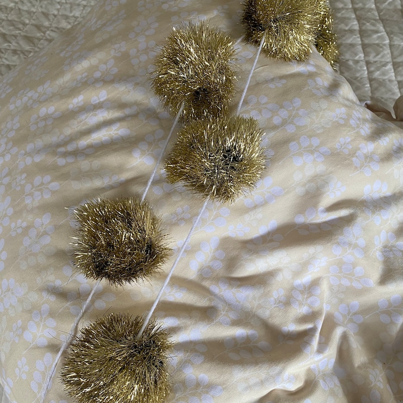 Gold Pom Poms - Etsy