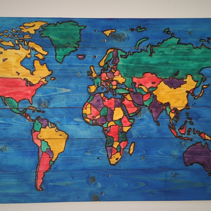 Pallet Map - Etsy