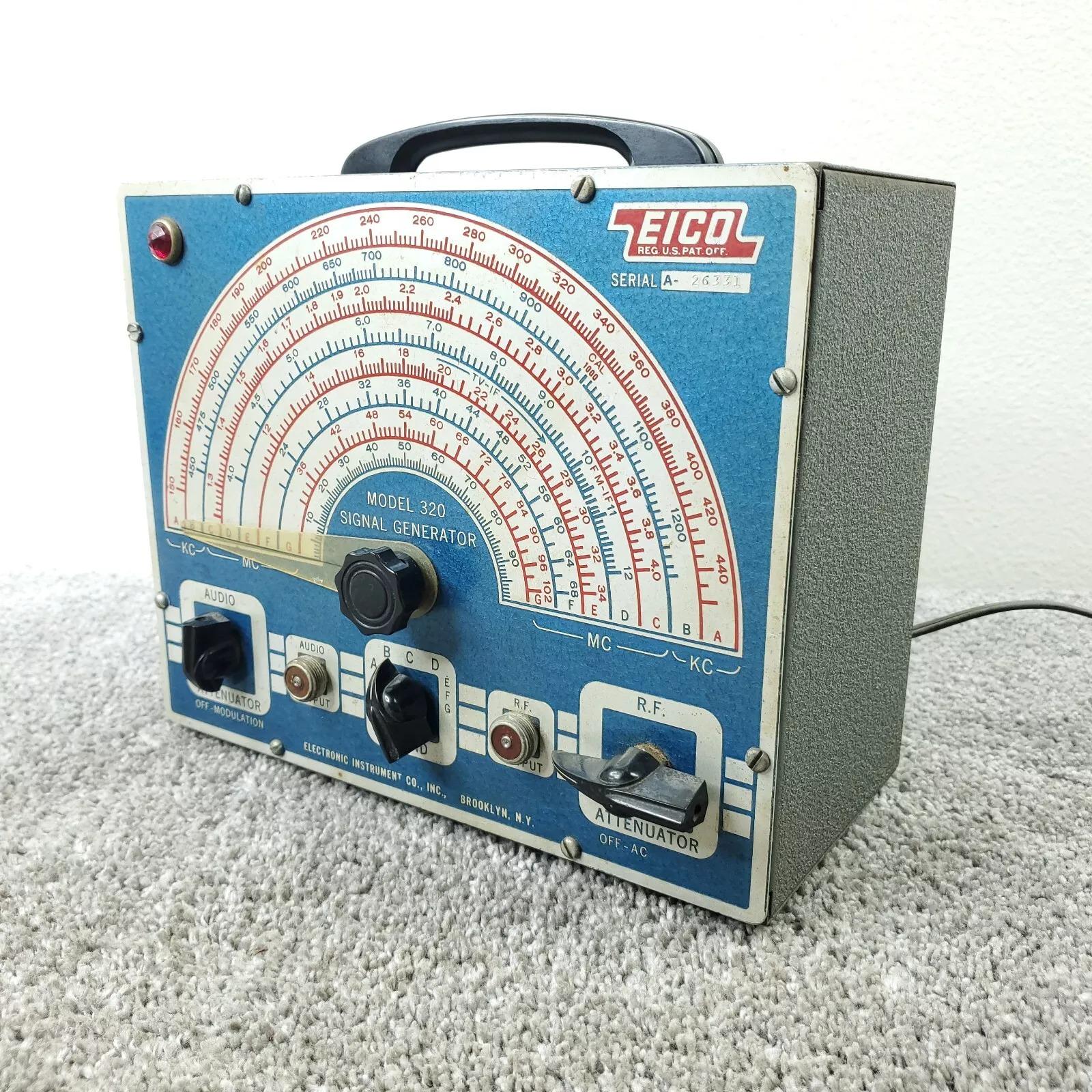 EICO Model 320 Vintage Signal Generator Portable Radio Test Equipment ...