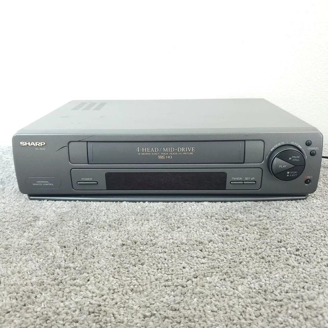 Sharp VCR Model VC-A542U VHS Video Cassette Recorder Player Vintage No ...