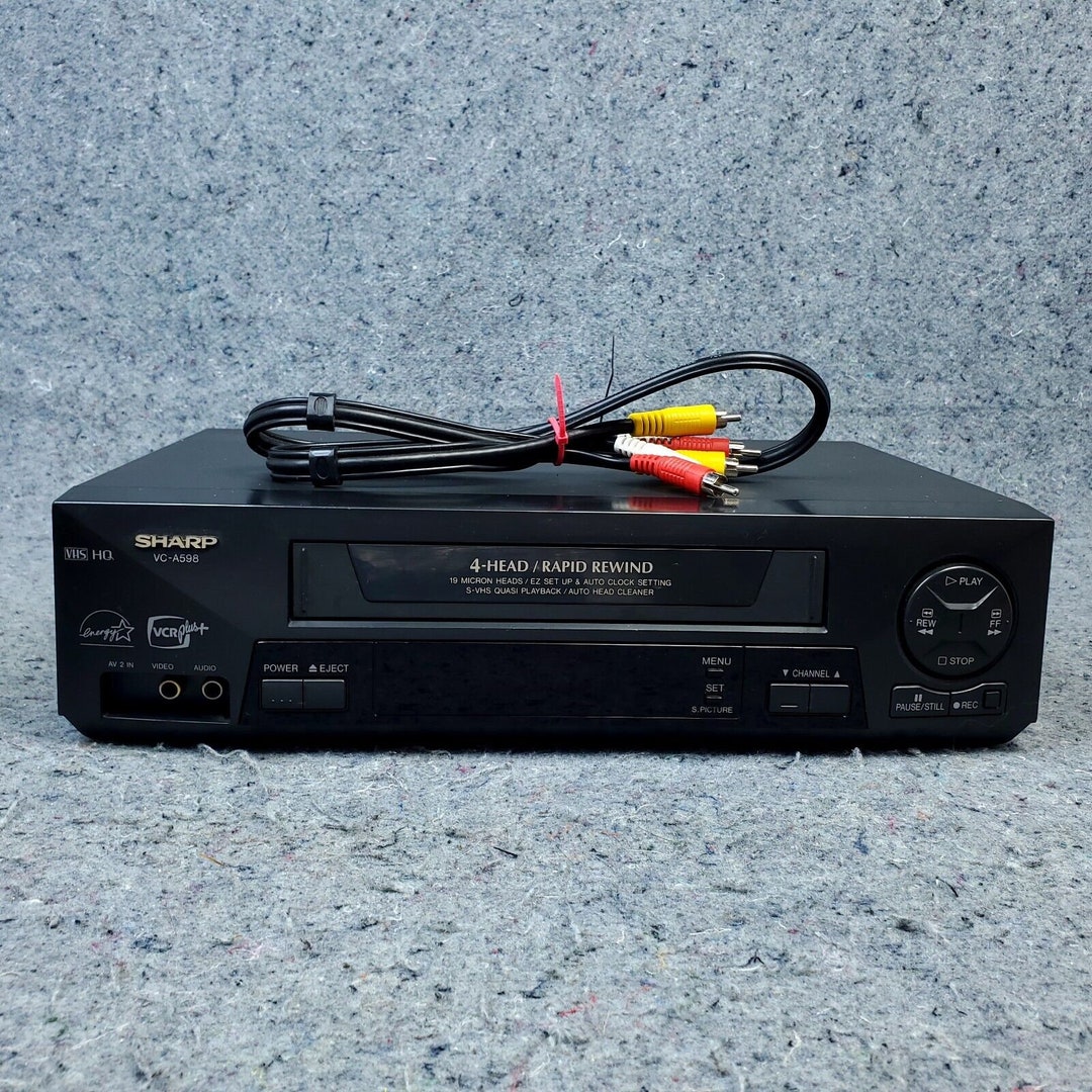 Sharp Vcr VHS VC-A598U Video Cassette Recorder Vintage Working NO ...
