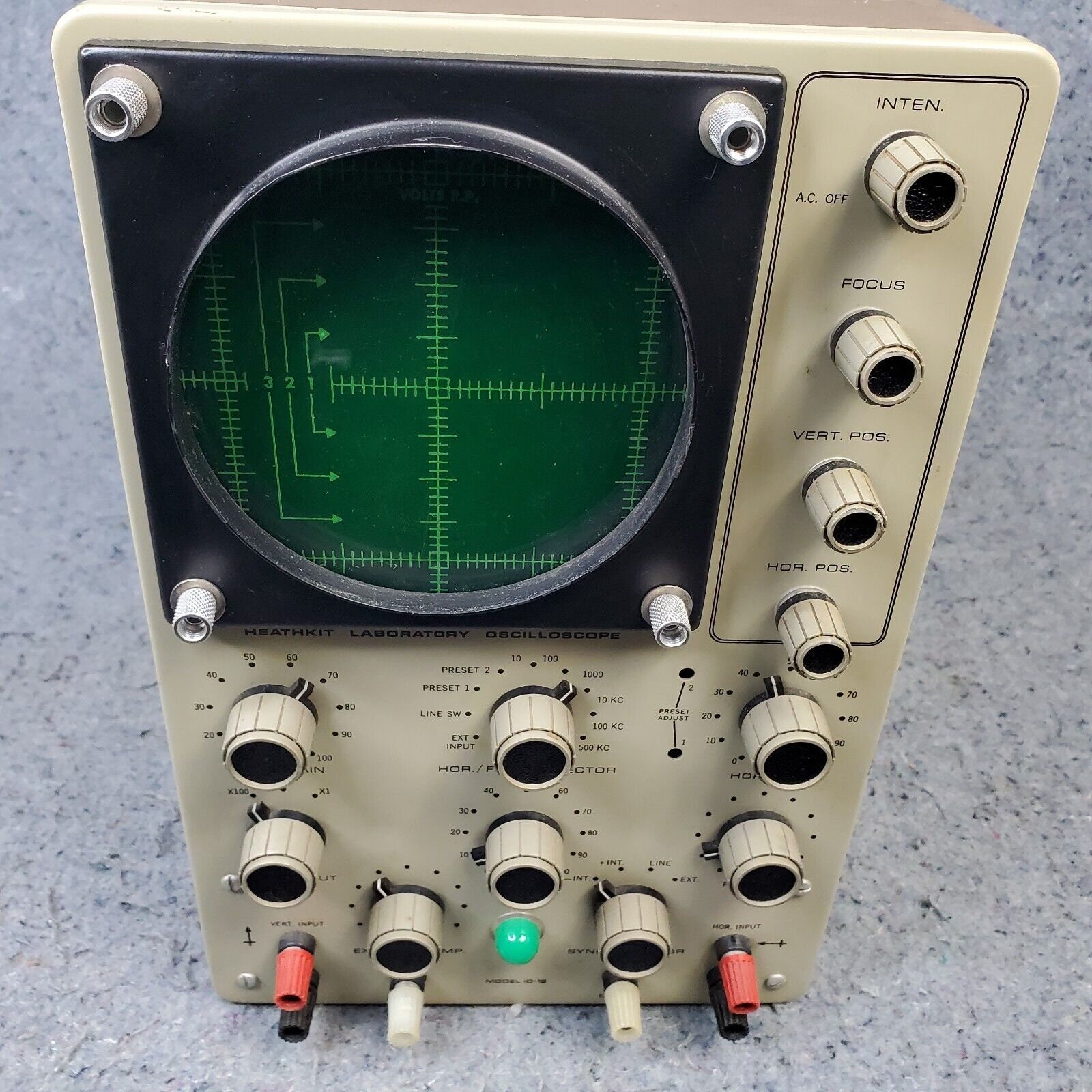 Heathkit Laboratory Oscilloscope Model 10-18 Analyzer Vintage for Parts ...
