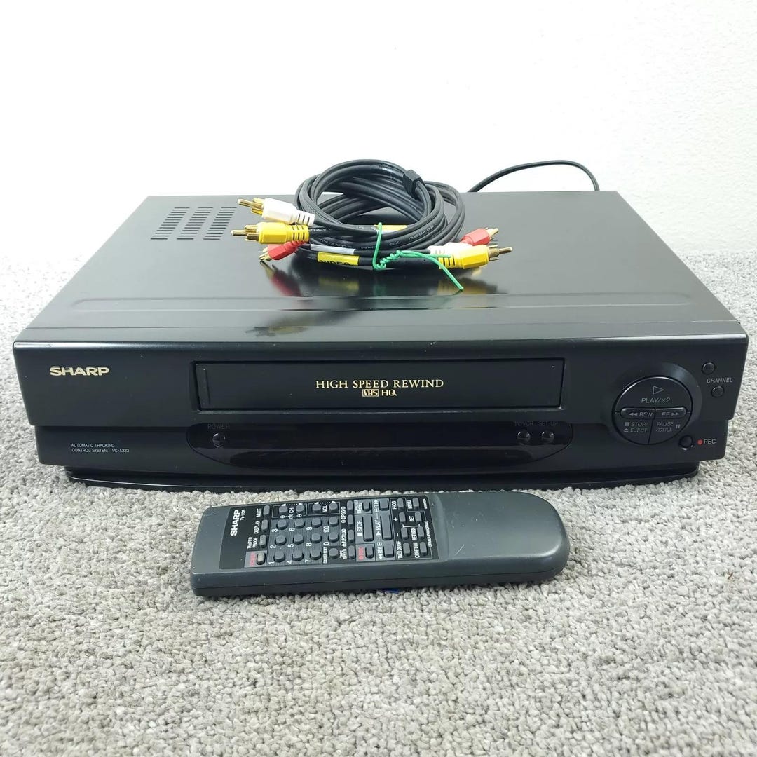 Sharp VCR VC-A323U VHS Video Cassette Recorder Player Vintage With ...