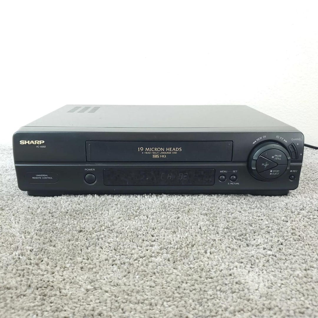 Sharp VCR Model VC-A552 VHS Video Cassette Recorder Player Vintage No ...