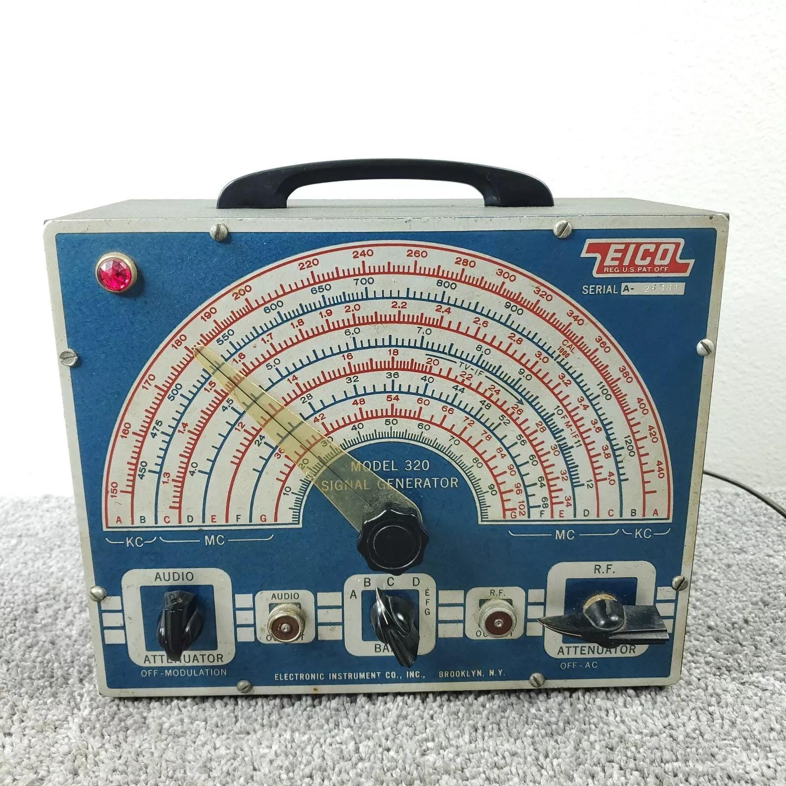 EICO Model 320 Vintage Signal Generator Portable Radio Test Equipment ...