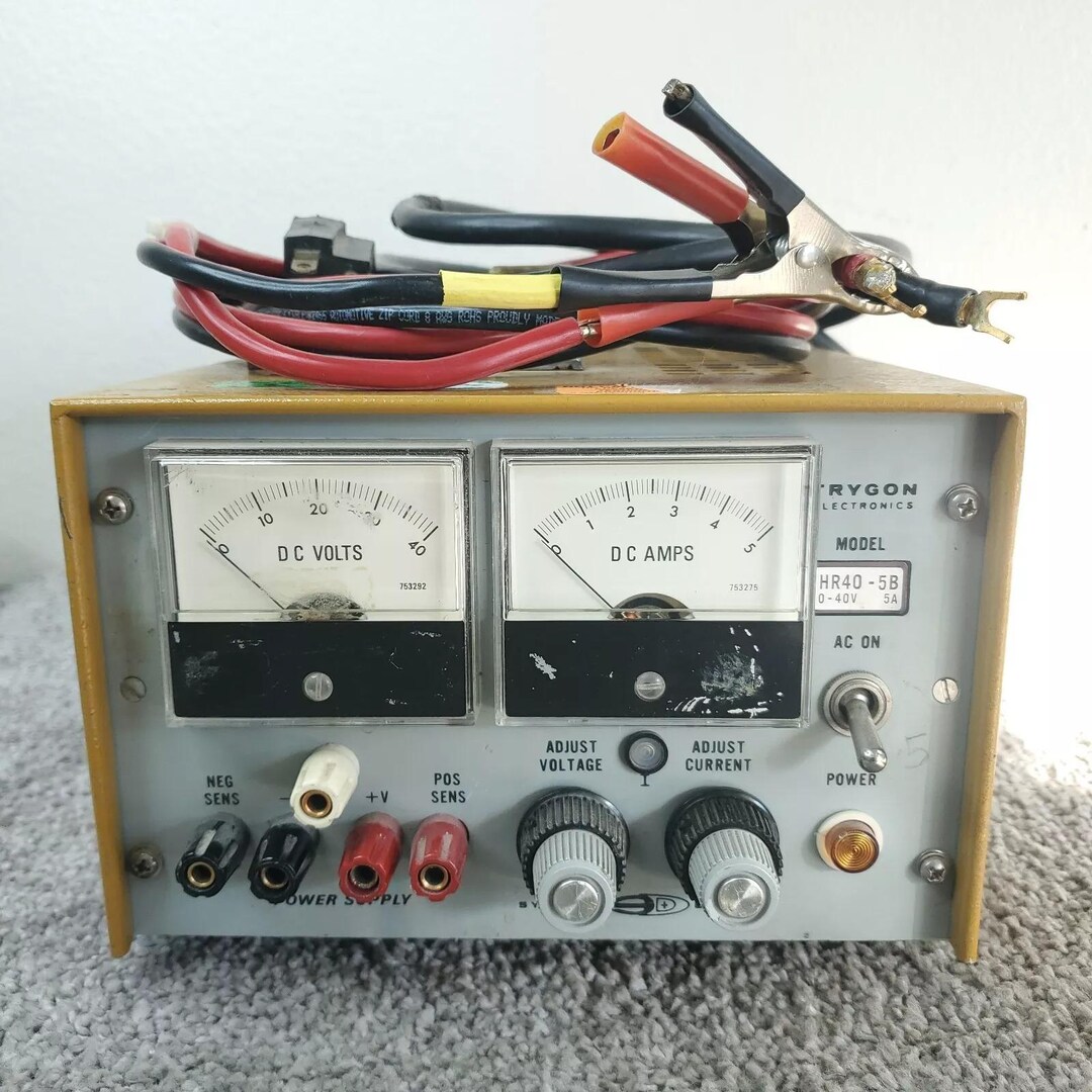 Trygon Electronics HR40-5B DC Power Supply With Leads Systron Donner ...
