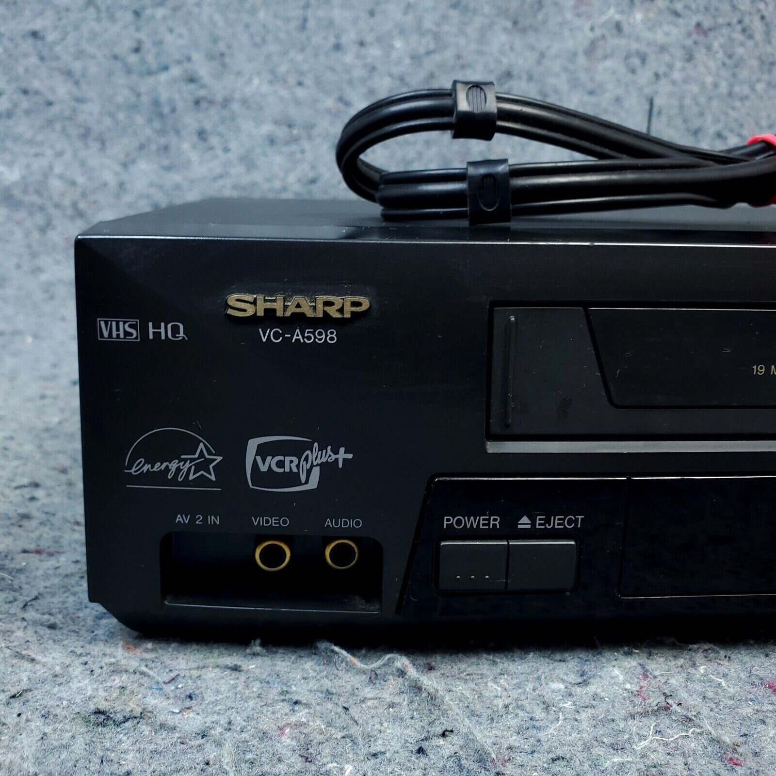 Vintage Sharp VCR VC-A598U Video Cassette Recorder VHS Rca Cord ...