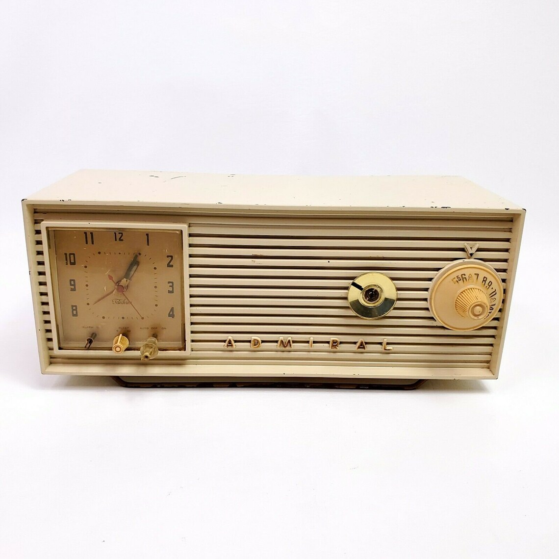 Vintage Admiral Tube Radio AM Clock Alarm Mid Century Modern - Etsy
