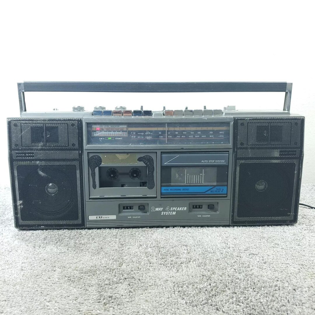 LXI Series Boombox AM/FM Dual Cassette Recorder Vintage Sears Not ...