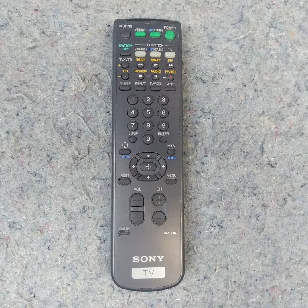 Vintage Sony Model RM-Y167 Remote Control TV Television for KV36FV1 - Etsy