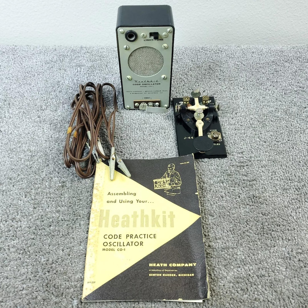 Vintage Heathkit Code Practice Oscillator Model CO-1 With Paddle ...