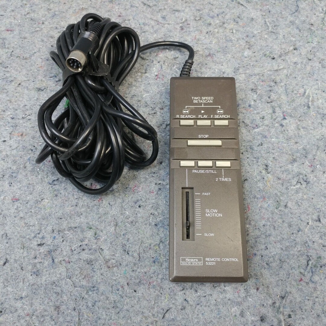 Sears Betamax Remote Control VCR Model 53221 Solid State Wired - Etsy