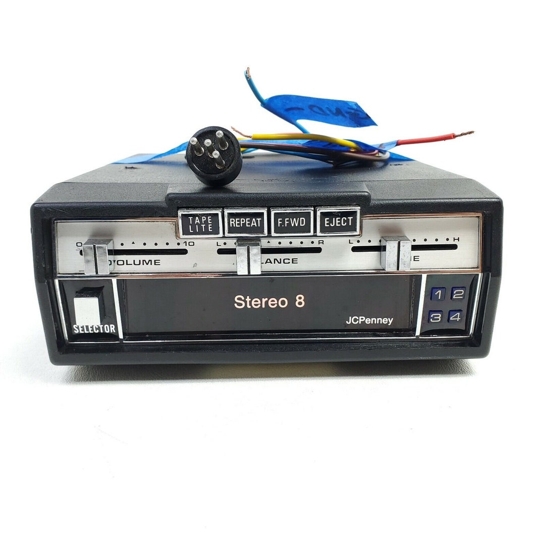 Jcpenney 8 Track Vintage Car Stereo 0180 981-1506 JC Penney Japan ...