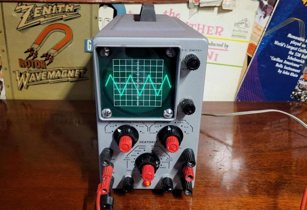 Heathkit Laboratory Oscilloscope Model 10-10 119 Portable Vintage ...