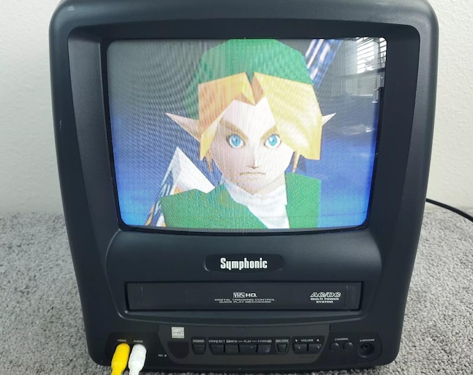 Symphonic SC309D 9" CRT TV Vcr Vhs Player Vintage Retro Gaming ...