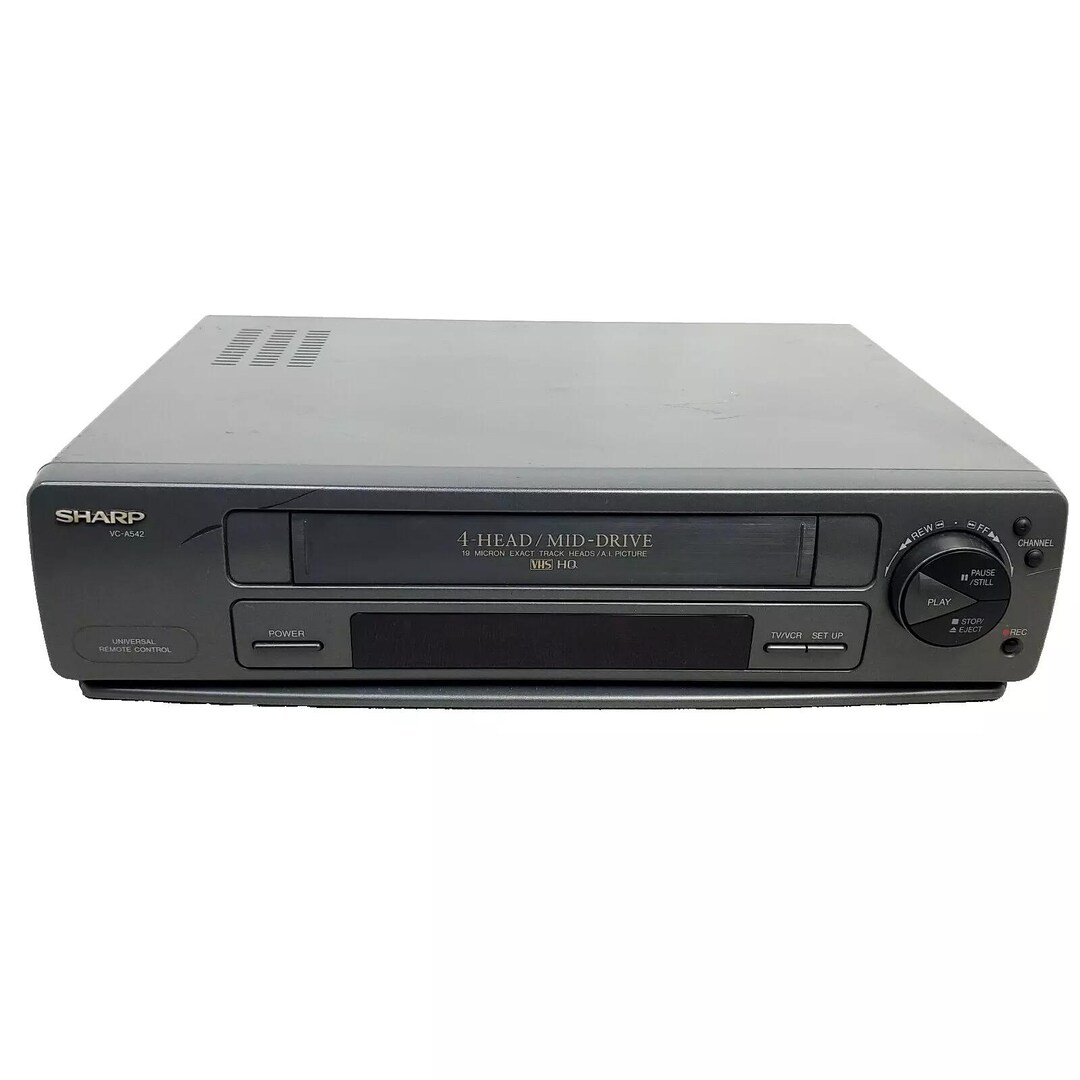 Sharp VCR Model VC-A542U VHS Video Cassette Recorder Player Vintage No ...
