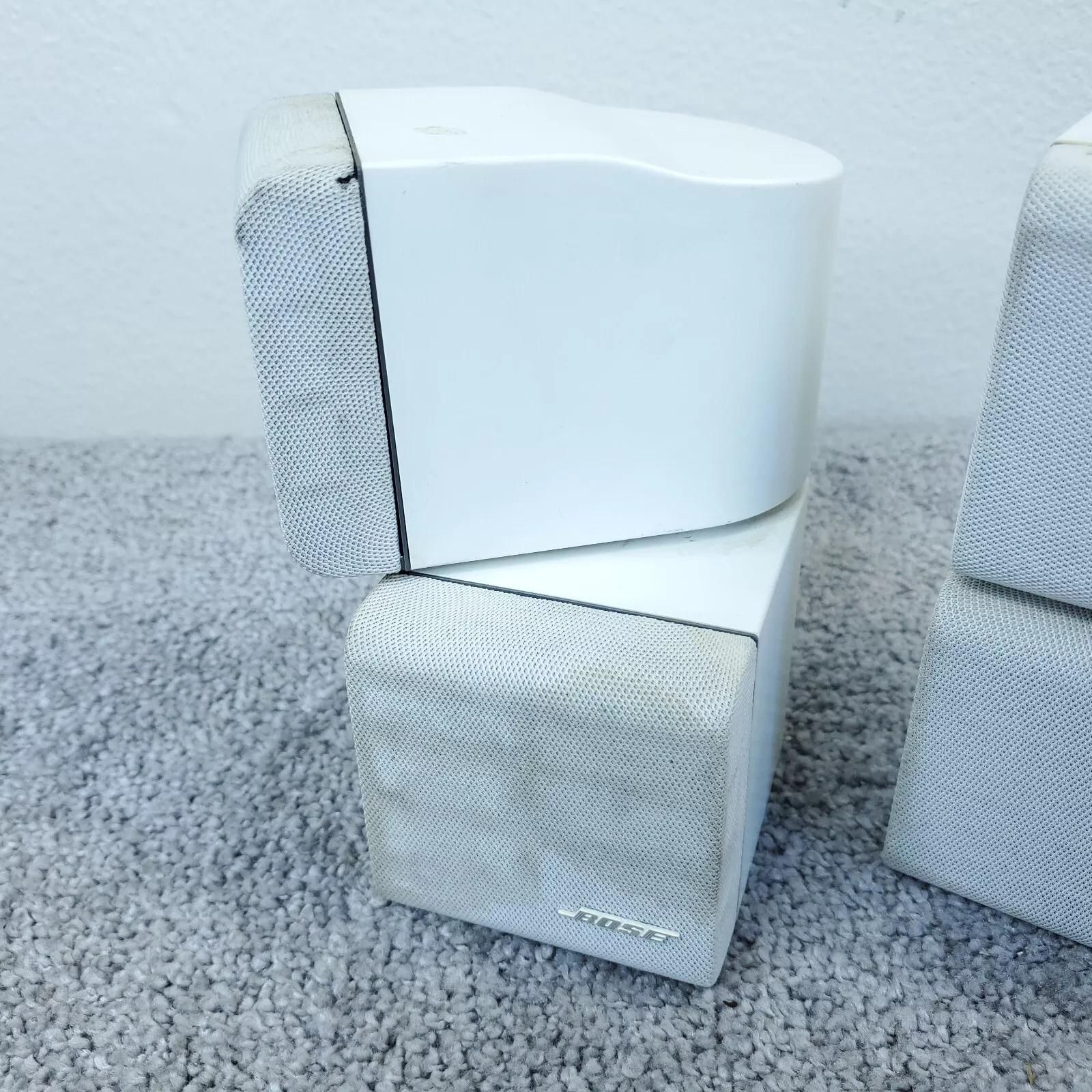 Bose Lifestyle Acoustimass Double Cube Surround Speakers White Swivel Lot of 2 - Etsy
