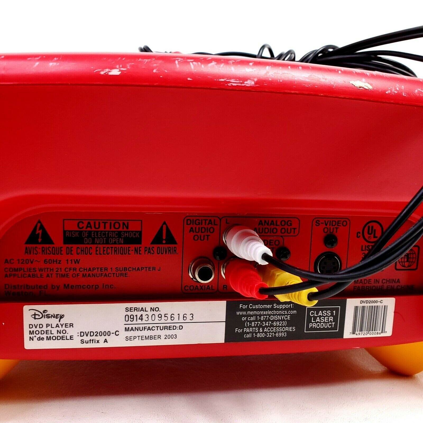 Vintage Disney Mickey Mouse DVD Player DVD2000-C With Remote | Etsy