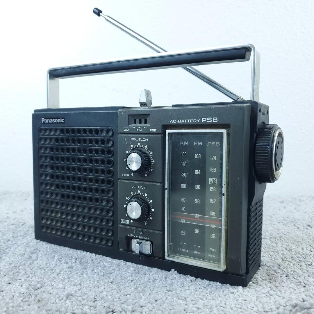 Panasonic RF-1004 Transistor Radio Am/fm PSB 3 Band Ac/dc Portable ...