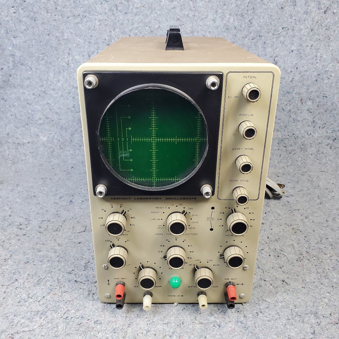 Heathkit Laboratory Oscilloscope Model 10-18 Analyzer Vintage for Parts ...