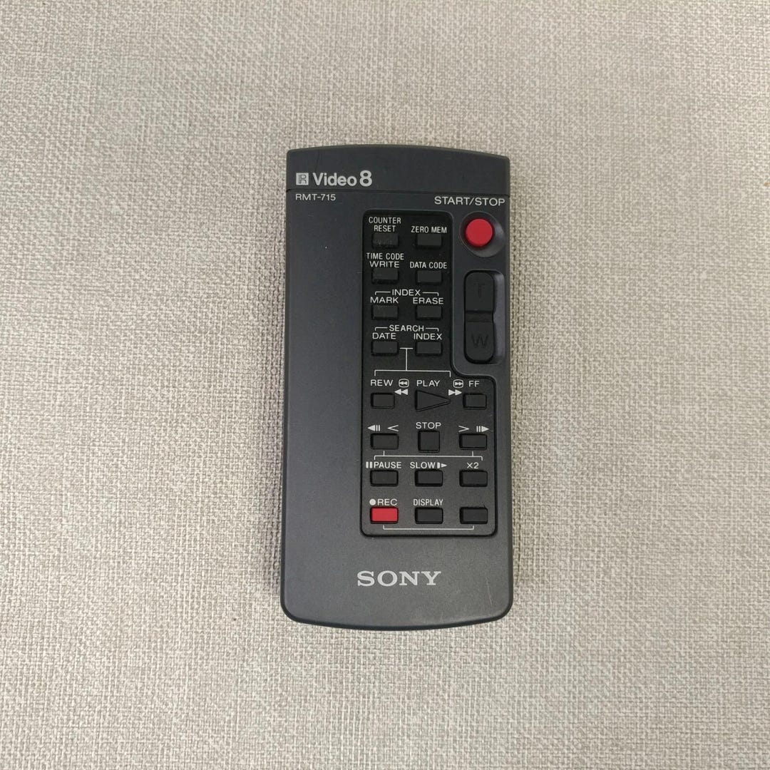 Sony RMT-715 Remote Control Video 8 FOR Vintage Camera CCD-TRV101 ...