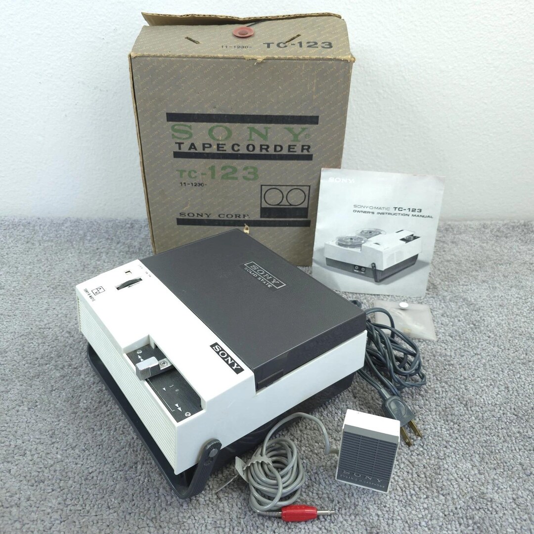 Sony TC-123 Sony-o-matic Tape Recorder Reel to Reel Solid State VTG ...