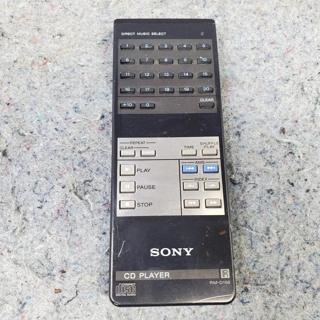 Sony Model RM-D150 Remote Control CD Player for CDP55 Genuine OEM ...