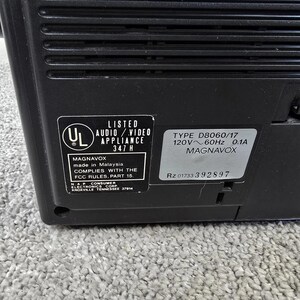 Magnavox D8060 Am/fm Stereo Boombox 2 Way 4 Speaker Vintage RADIO ONLY ...