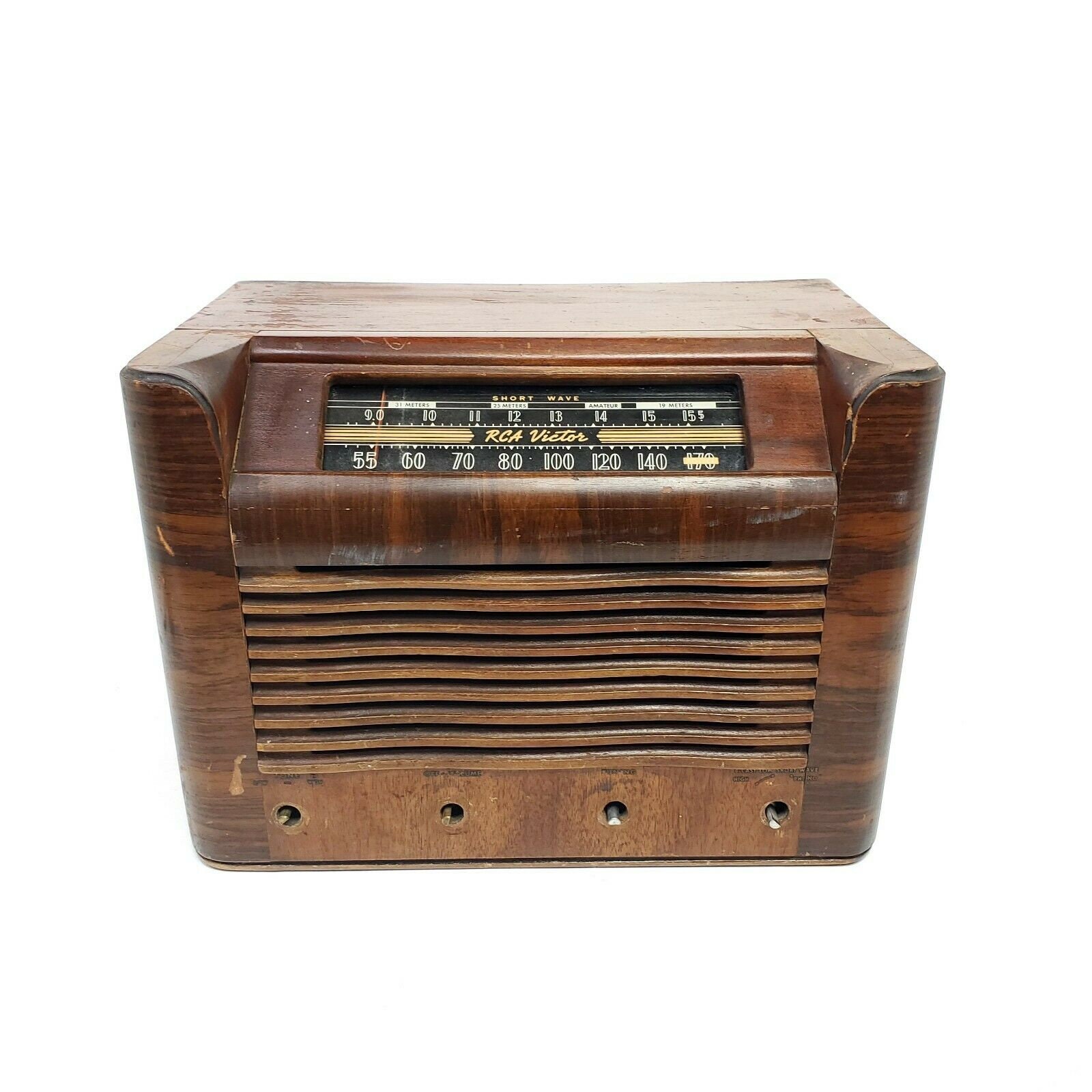 For Repair Vintage Tube Radio RCA Victor Wood 28X AM Tabletop MCM ...
