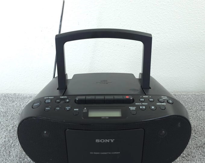 Sony CFD-S50 Boombox Stereo Cd Player Cassette Recorder AM/FM Radio ...