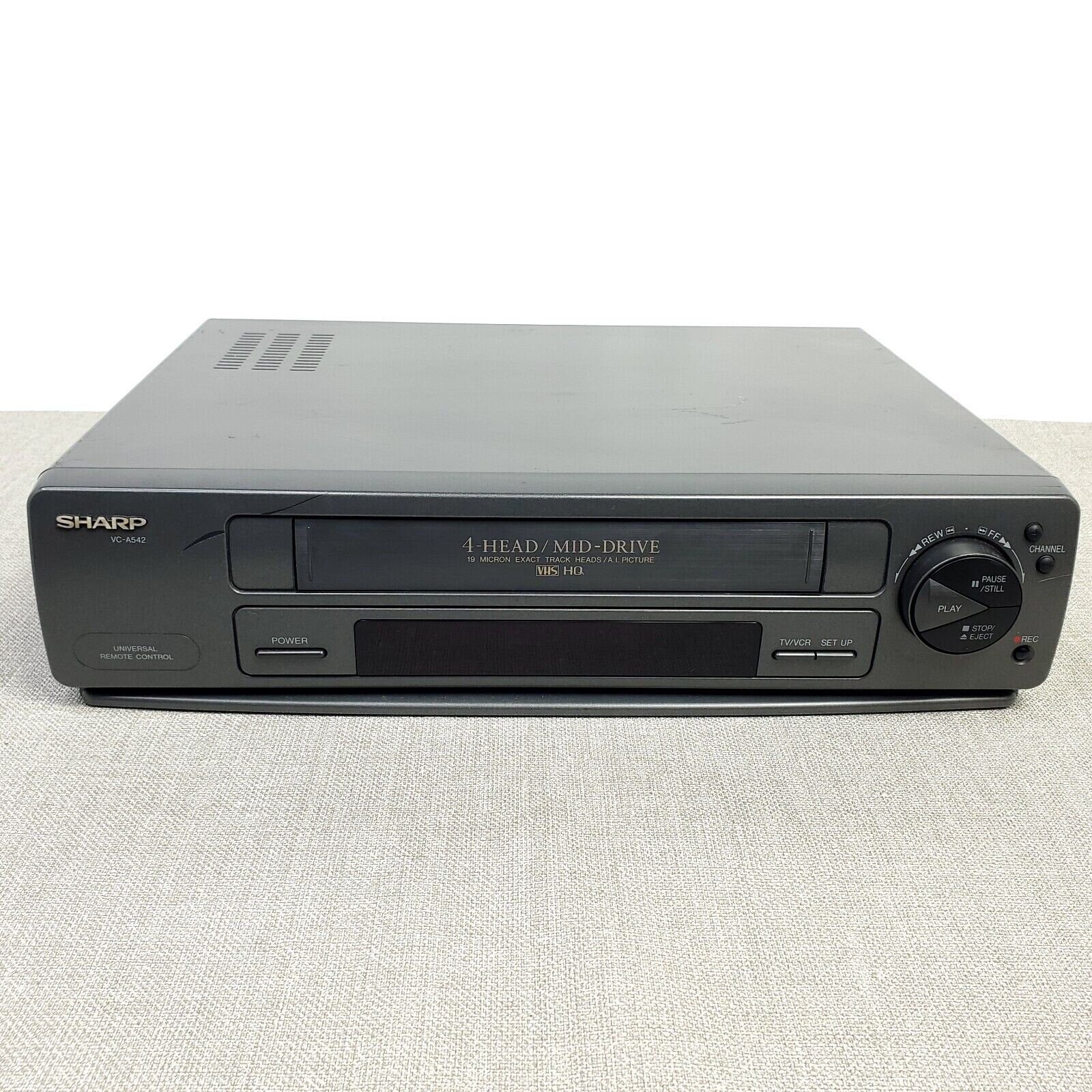 Vintage VCR Sharp VHS Tape Player VC-A542U 4 Head Video Cassette Tested ...